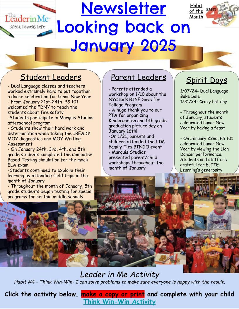 PS 101 The Verrazzano School | The 101 Experience: Where Kids Thrive!