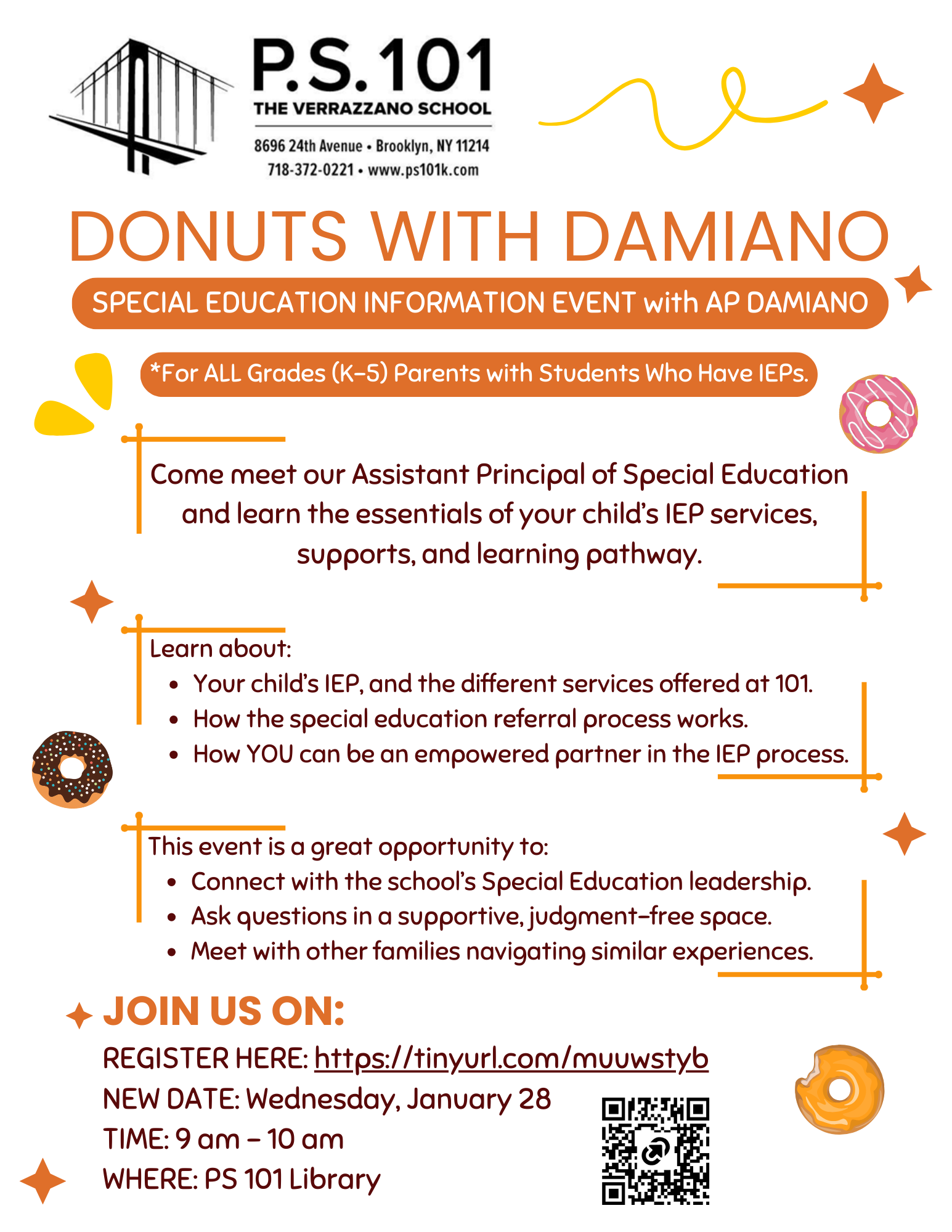 RESCHEDULED: Special Education Information Event for Parents | PS 101 ...